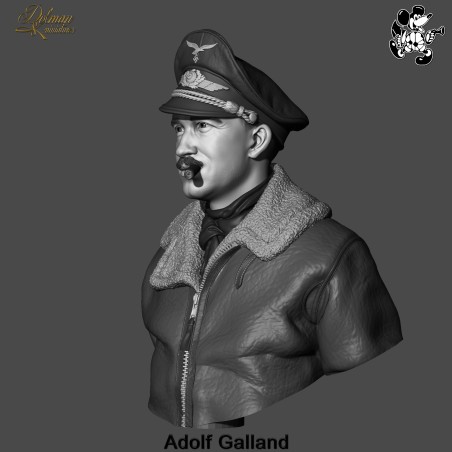 A.Galland. Bust Scale 1/12