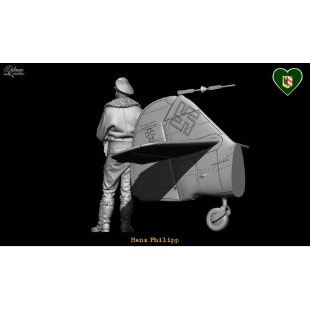 Hans Philipp 80mm with Bf109 tail