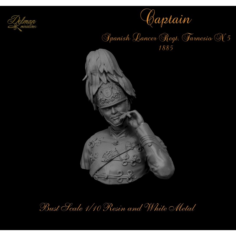 Captain" Spanish Lancer,Reg Farnesio 1885 .Bust 1/10"