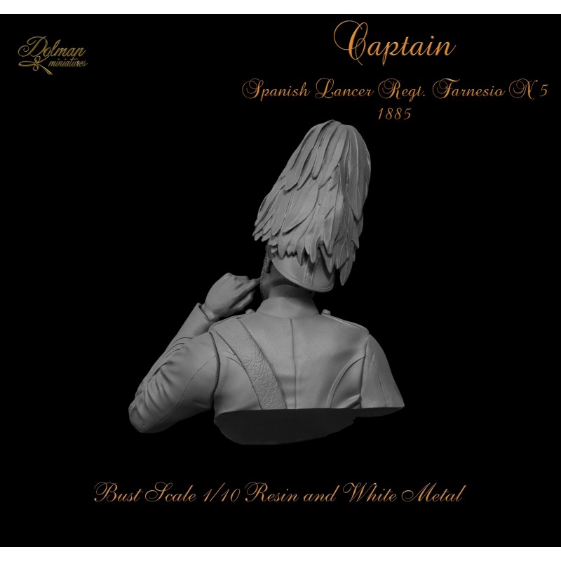 Captain" Spanish Lancer,Reg Farnesio 1885 .Bust 1/10"